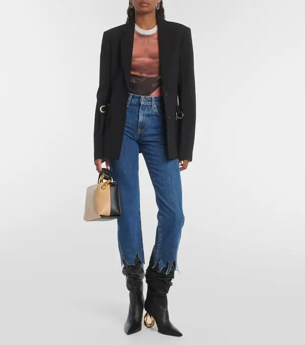 JW Anderson Distressed Cropped Jeans