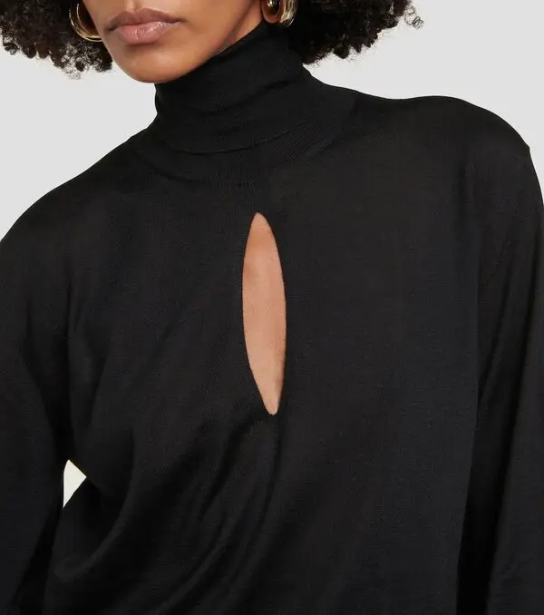 TOM FORD Cutout Cashmere And Silk Turtleneck Sweater
