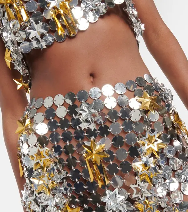Rabanne Embellished Miniskirt