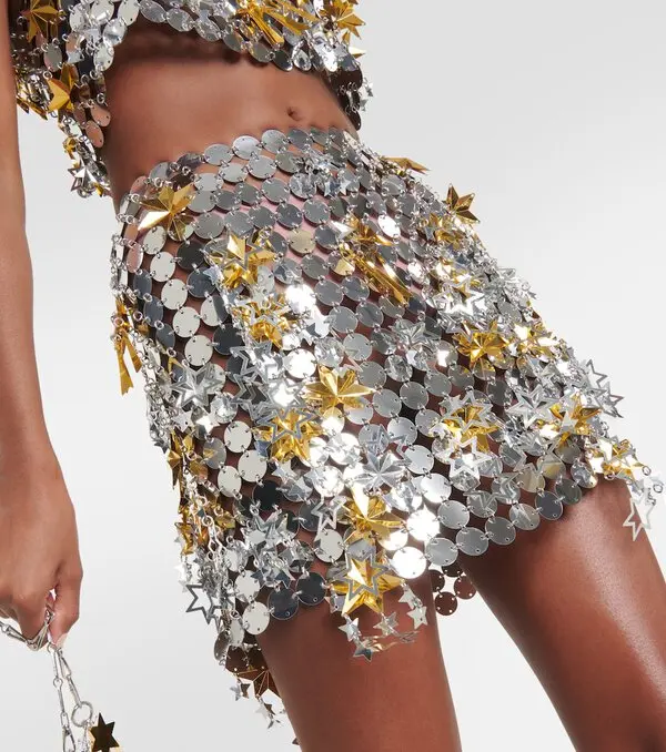 Rabanne Embellished Miniskirt
