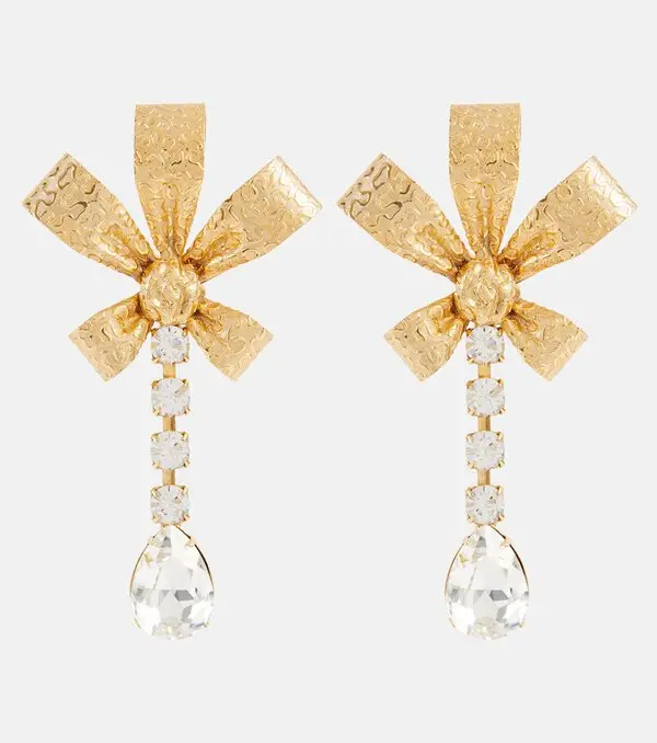 JENNIFER BEHR Hollis Crystal-embellished Drop Earrings - Gold