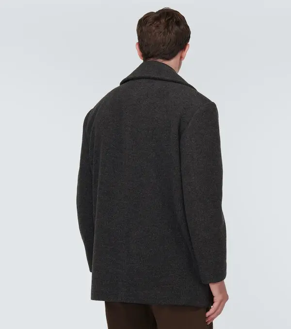 LEMAIRE Double-breasted Wool Peacoat
