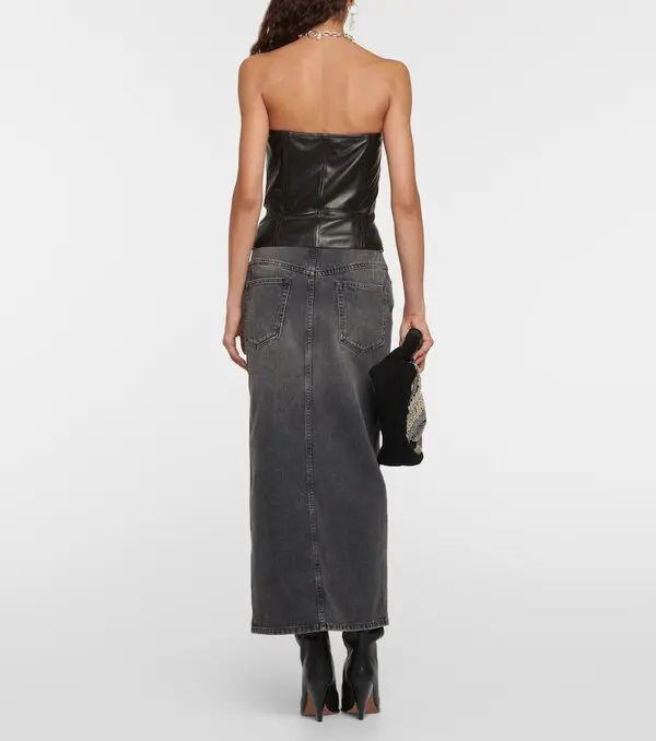 Isabel Marant Etna Leather Bustier