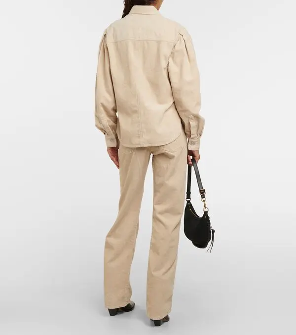 MARANT ETOILE Renata Corduroy Shirt Jacket - Beige