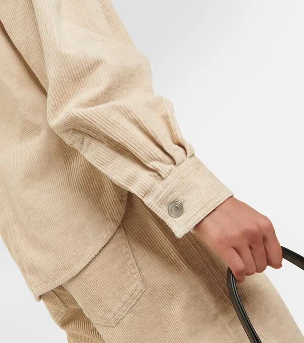 MARANT ETOILE Renata Corduroy Shirt Jacket - Beige