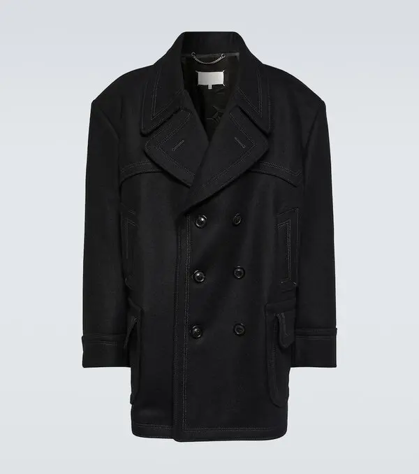 MAISON MARGIELA Wool-blend Pea Coat