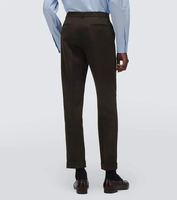 THE ROW Seth Straight Wool Pants
