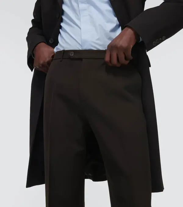 THE ROW Seth Straight Wool Pants