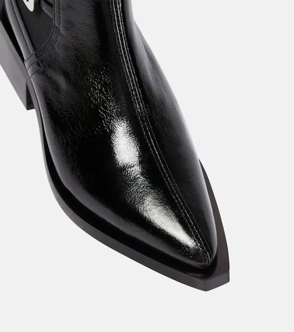 GANNI Faux-leather Chelsea Boots