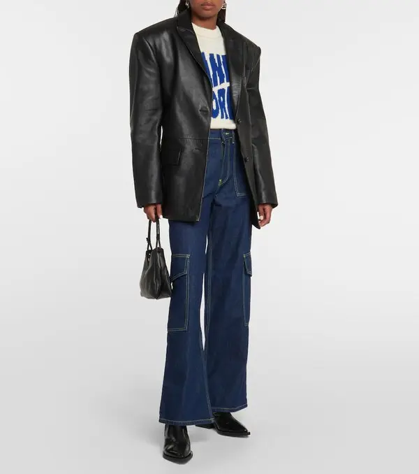 GANNI Faux-leather Chelsea Boots