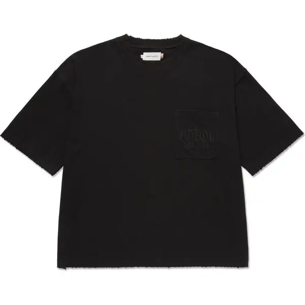 HONOR THE GIFT Logo Embroidered Pocket T-shirt - Black