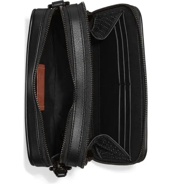 COACH Charter Signature Jacquard & Leather Crossbody Bag