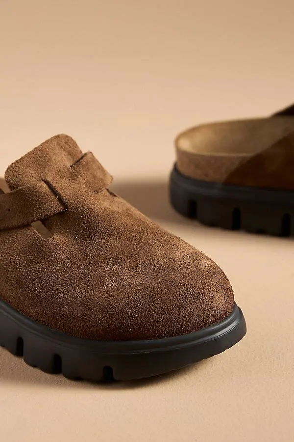 BIRKENSTOCK Boston Chunky Clogs - Dark Tea