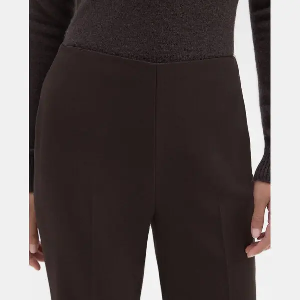 Theory Cropped Kick Pant - Mink