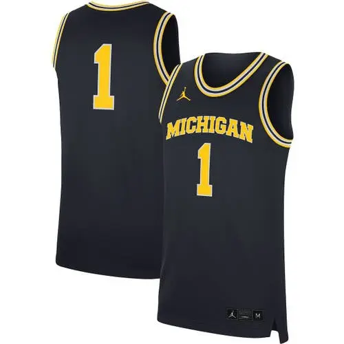 JORDAN BRAND 1 Michigan Wolverines Replica Jersey