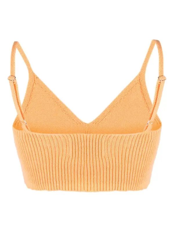 Calvin Klein Logo-embroidery Knitted Bralette
