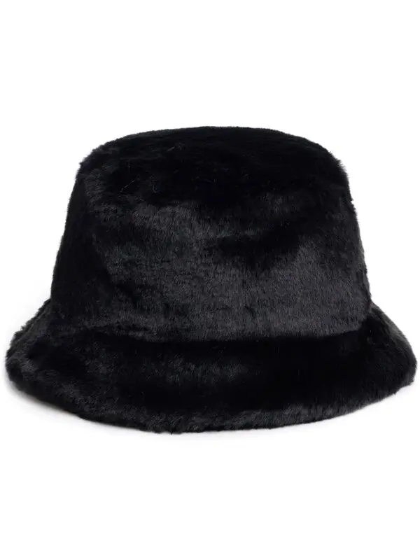 Apparis Faux-fur Bucket Hat - Black