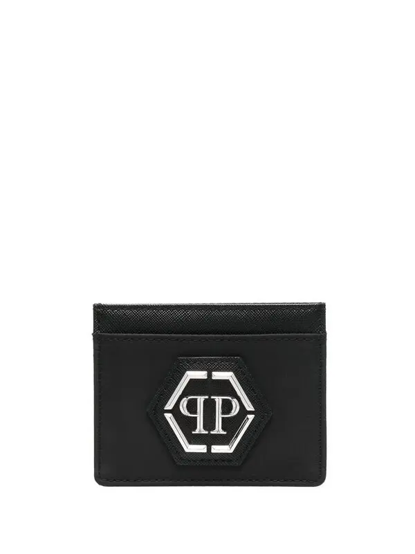 Philipp Plein Hexagon-plaque Cardholder - Black
