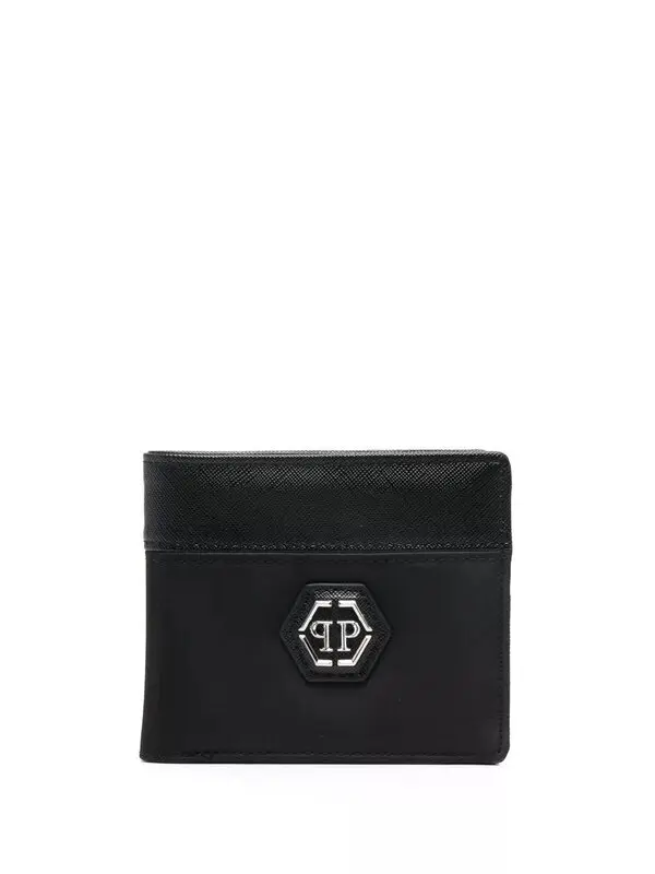 Philipp Plein Hexagon-plaque Bifold Wallet - Black