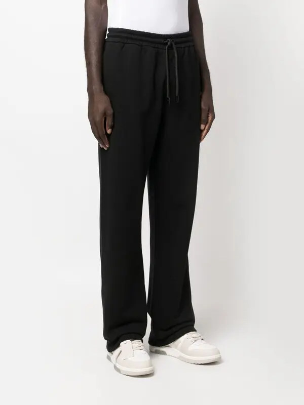 Off-White Diag-embroidered Cotton Track Pants - Black