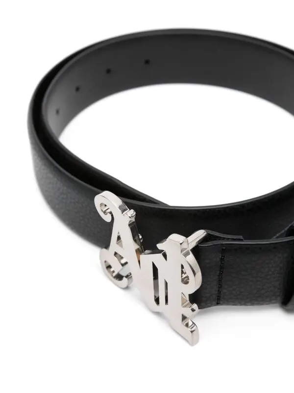 Palm Angels Pa Monogram Leather Belt