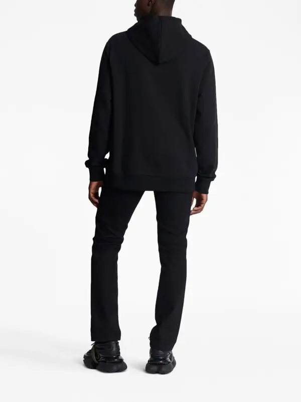Balmain Logo-patch Cotton Hoodie