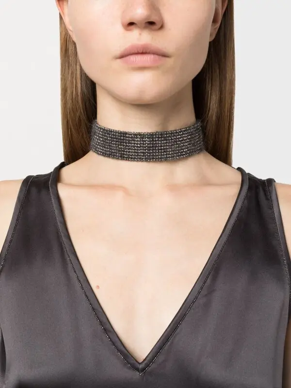 Brunello Cucinelli Sterling-silver Choker Necklace