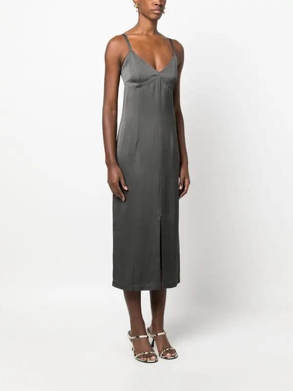 TOTEME Satin Slip Midi Dress