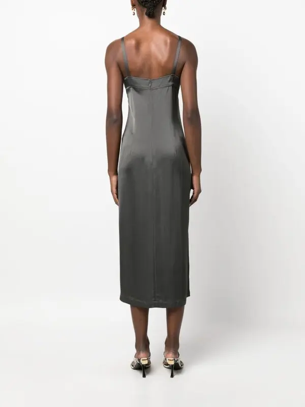 TOTEME Satin Slip Midi Dress