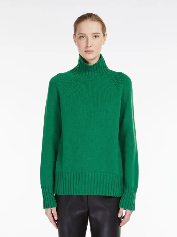 Max Mara Wool And Cashmere Polo-neck Sweater