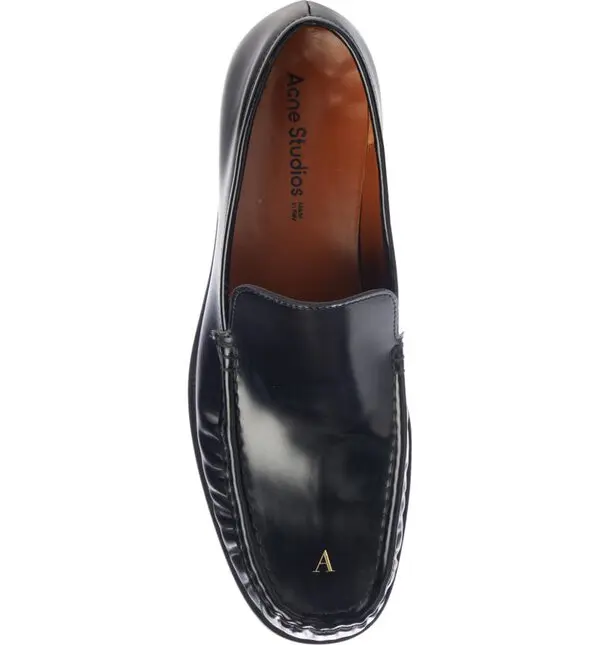 Acne Studios Moc Toe Calfskin Loafer In Black - 65% Off | Editorialist