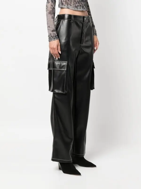 Philosophy Di Lorenzo Serafini Low-rise Flared Cargo Trousers