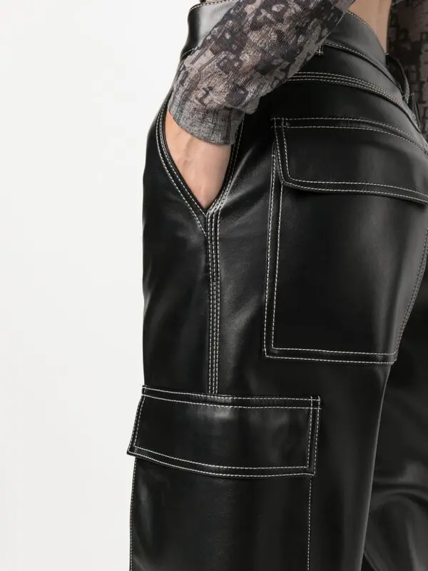 Philosophy Di Lorenzo Serafini Low-rise Flared Cargo Trousers