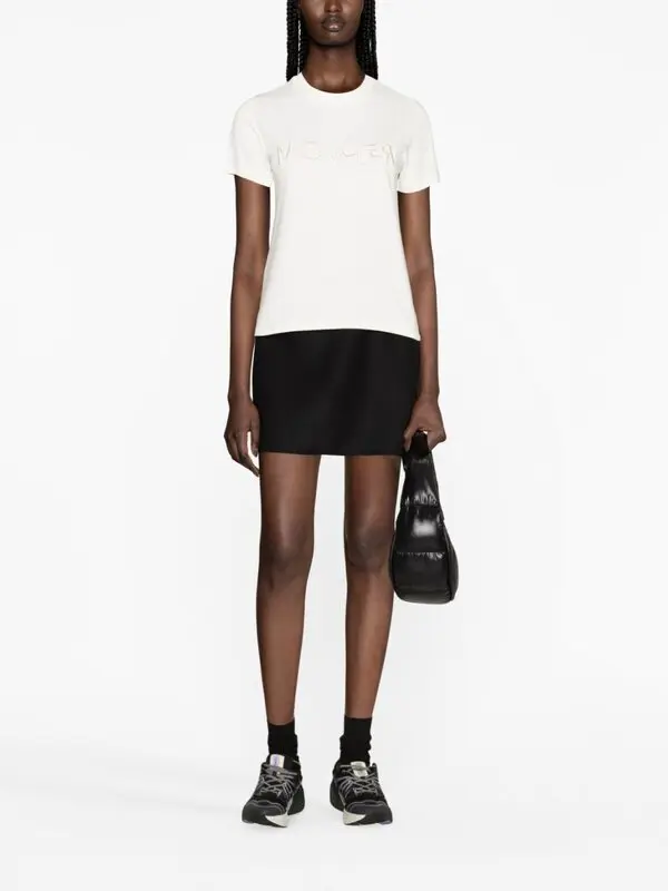 Moncler Wool-cashmere Miniskirt