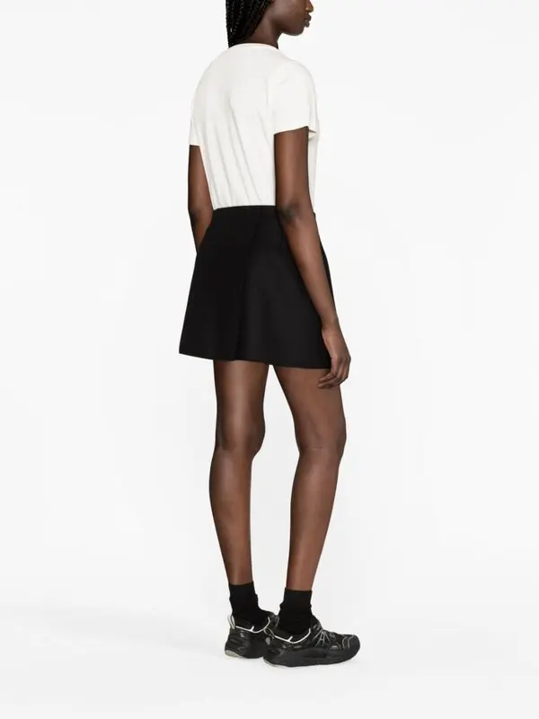 Moncler Wool-cashmere Miniskirt