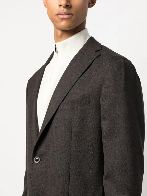 Boglioli Virgin-wool Single-breasted Blazer