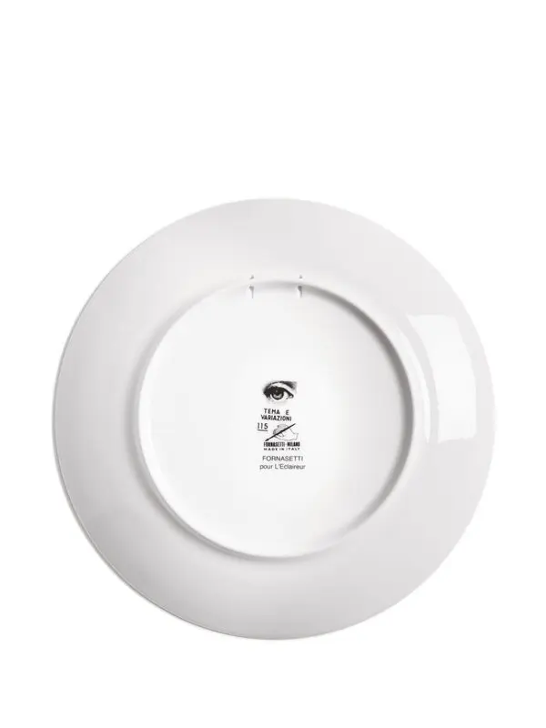 FORNASETTI Tema E Variazioni Porcelain Plate