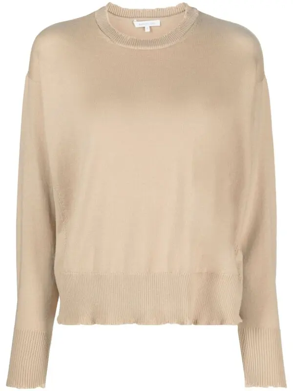 Patrizia Pepe Fine-knit Wool Jumper - Neutrals