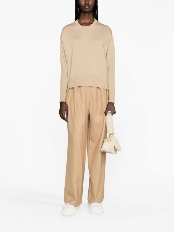 Patrizia Pepe Fine-knit Wool Jumper - Neutrals