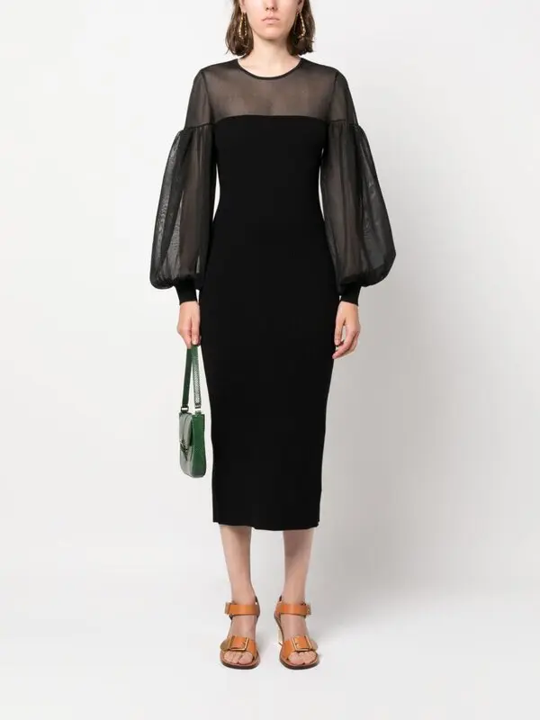 Ulla Johnson Milla Sheer-paneled Dress