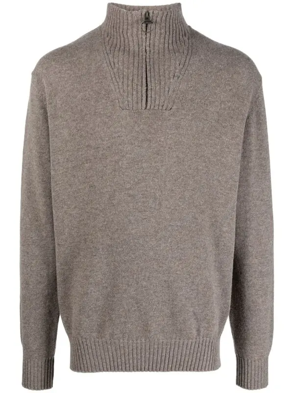 Barbour Half-zip Wool Jumper