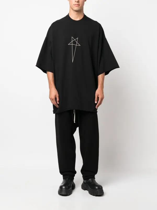 Rick Owens Drawstring-waistband Drop-crotch Trousers - Black