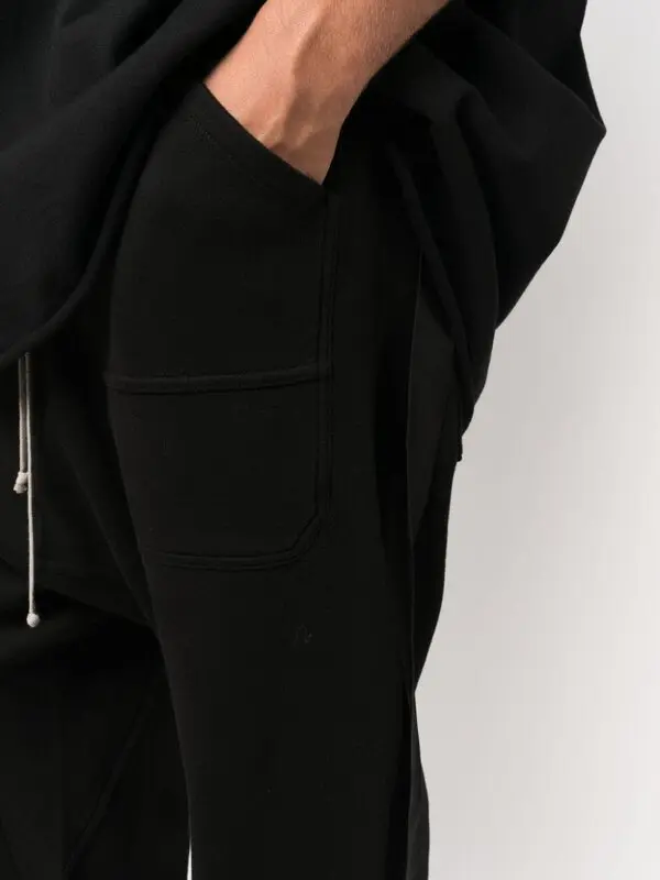 Rick Owens Drawstring-waistband Drop-crotch Trousers - Black