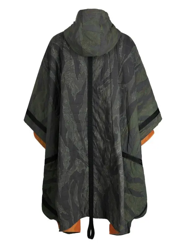 MOSTLY HEARD RARELY SEEN Camouflage Quilted Poncho