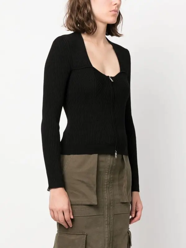 Isabel Marant Étoile Zelie Ribbed Zip-up Cardigan
