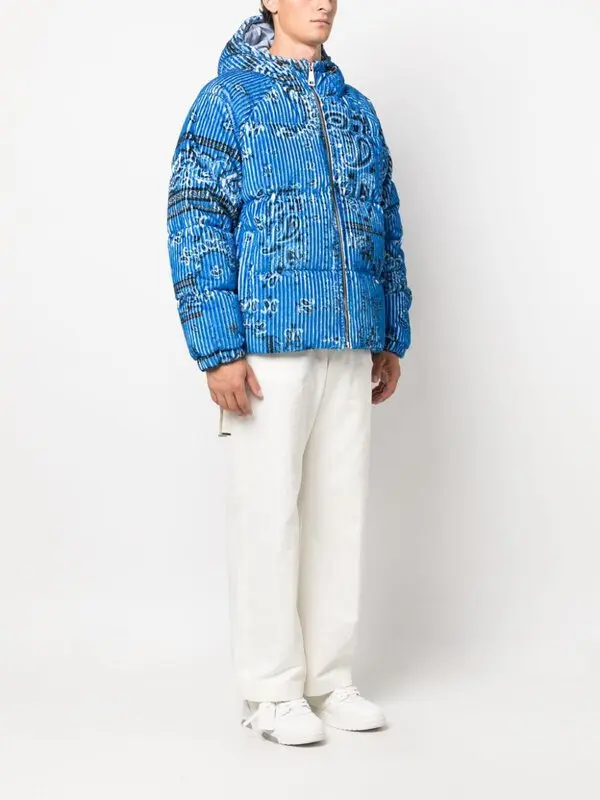Khrisjoy Paisley-print Corduroy Padded Jacket