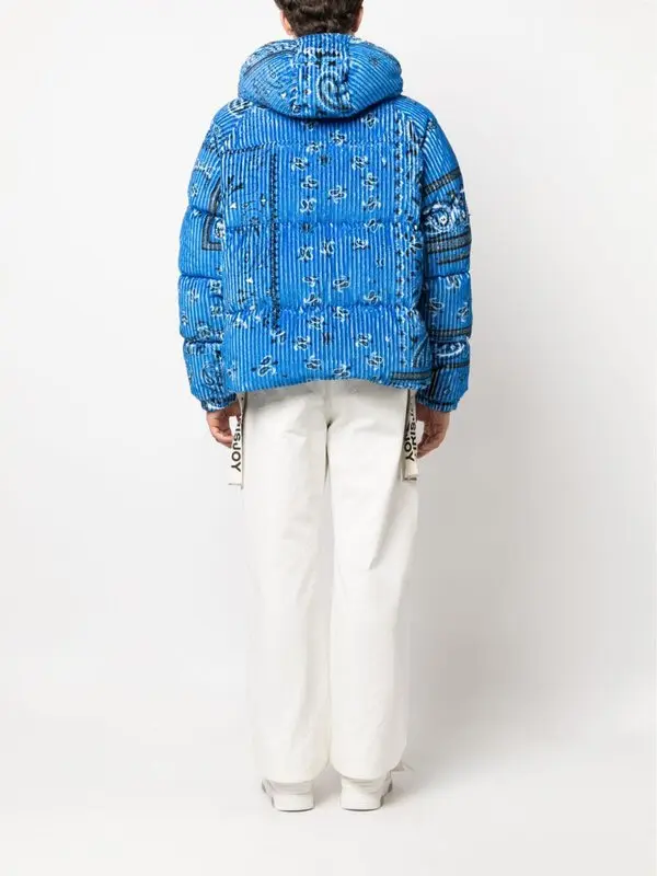 Khrisjoy Paisley-print Corduroy Padded Jacket