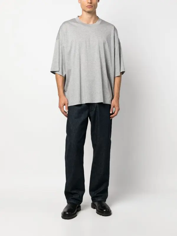 Studio Nicholson Oversize-cut Cotton T-shirt - Grey