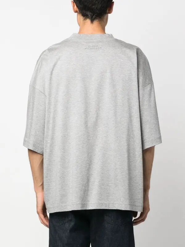 Studio Nicholson Oversize-cut Cotton T-shirt - Grey