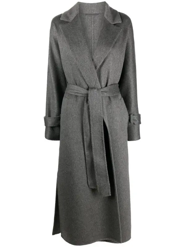 Brunello Cucinelli Cashmere Wrap Coat - Grey